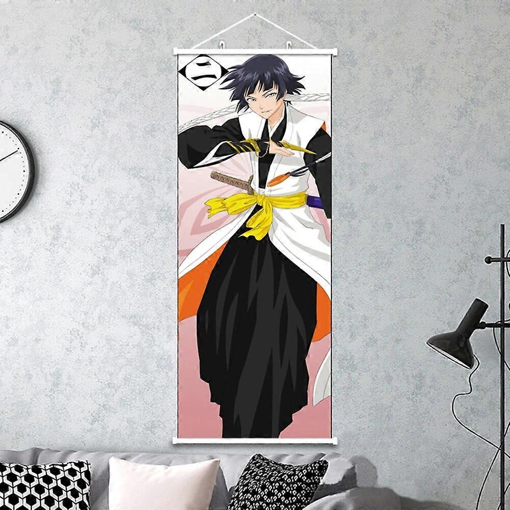 35x90cm Anime Scrolls BLEACH Fabric Poster Retro Manga Drom Room House ...