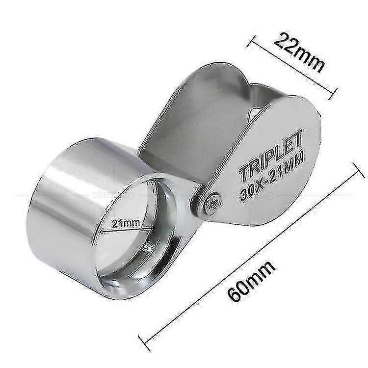 3 Pieces Illuminated Jewelry Loop Magnifier 10x 20x 30x Magnifier Loupe ...