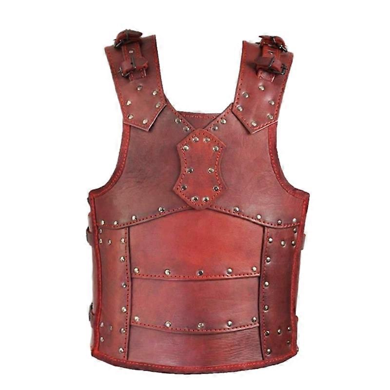 Men Medieval Chest Shield Medieval Leather Studded Armor Shoulder Chest ...