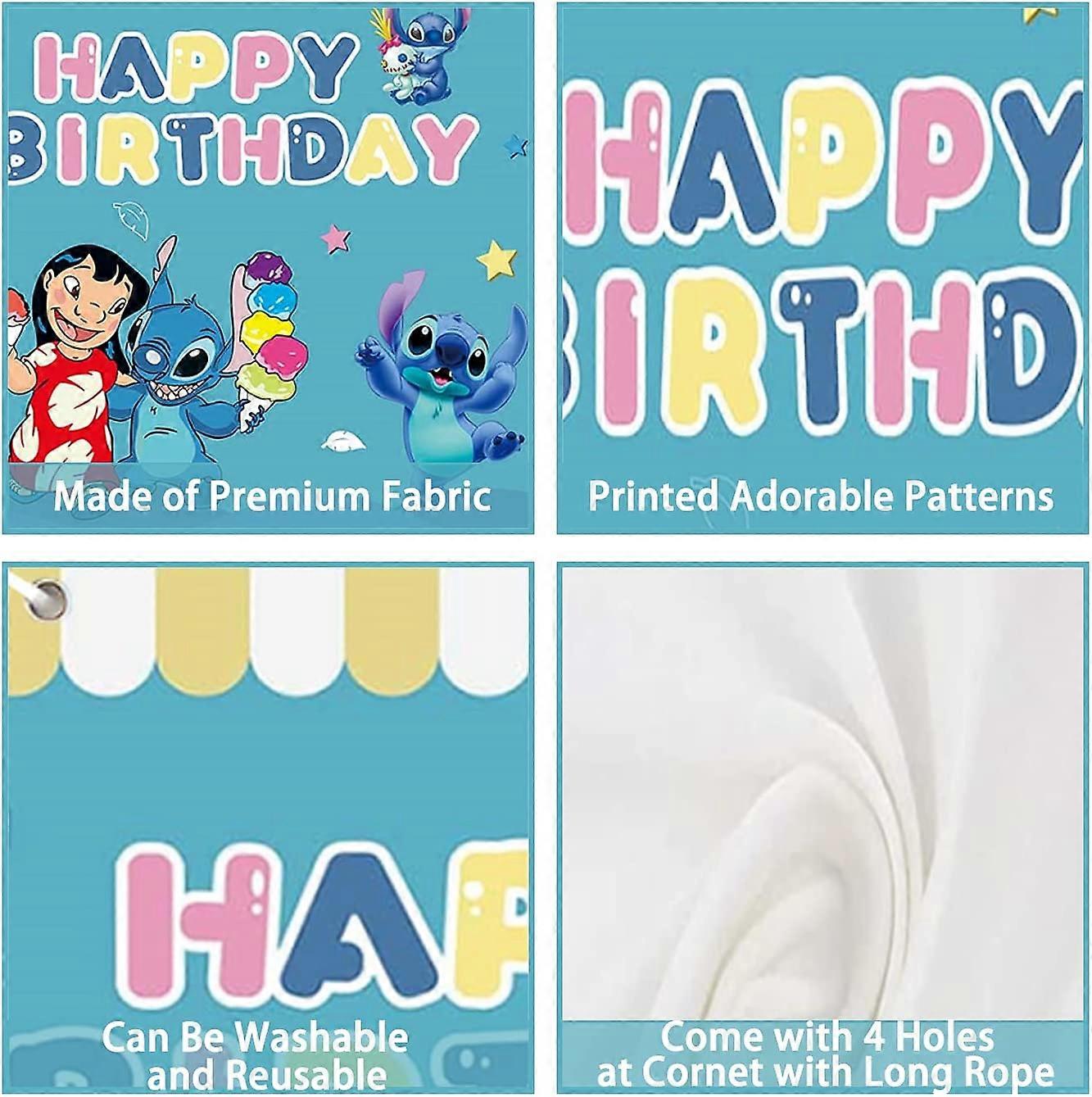 Lilo and Stitch Theme Party Banner Birthday Decoration For Lilo and ...