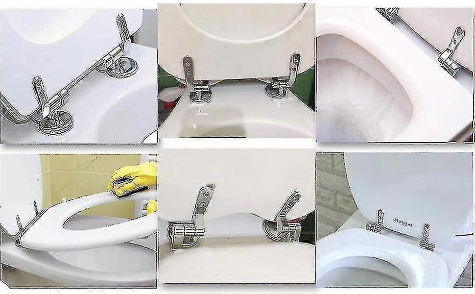 Toilet Seat Hinge Clips, Set Of 2 Replacement Toilet Seat Hinges With ...