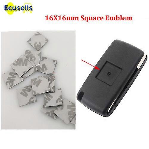 5PCS/lot 16X16mm Car Key Shell Square Emblem Symbol Sticker Logo For ...