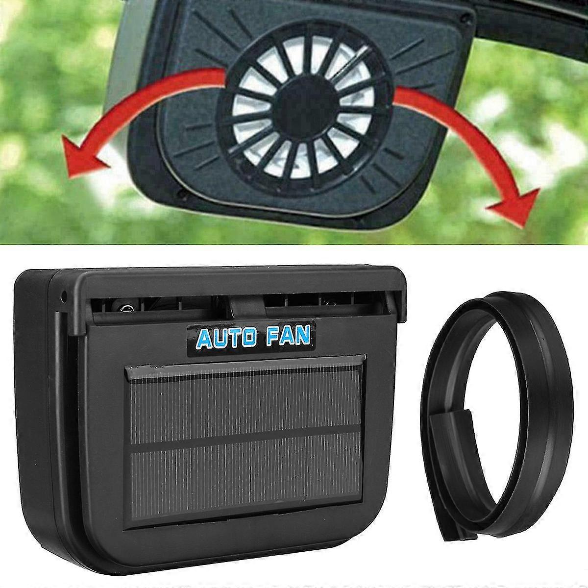 Solar Ed Car Exha Fan Fan Auto Er Ilat System | Fruugo UK