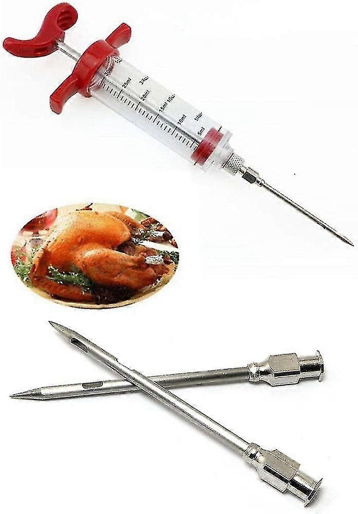 4pcs Injector Needle For Barbecue, Stainless Steel Marinade Turkey Bbq ...