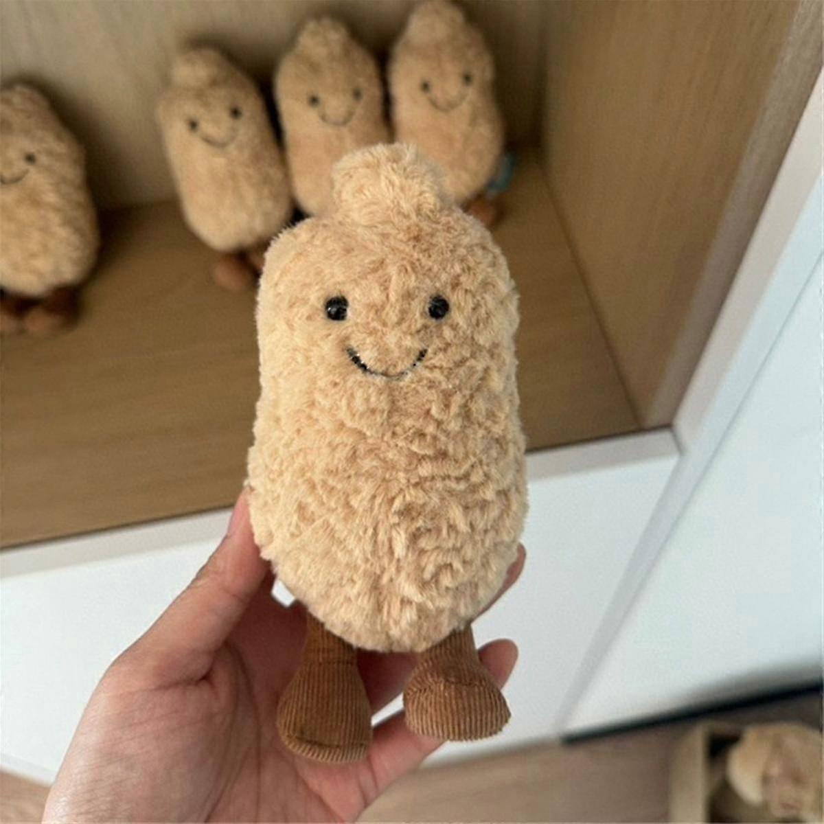 Small Peanut Plush Doll Living Room Decoration Furniture Supplies Cute ...