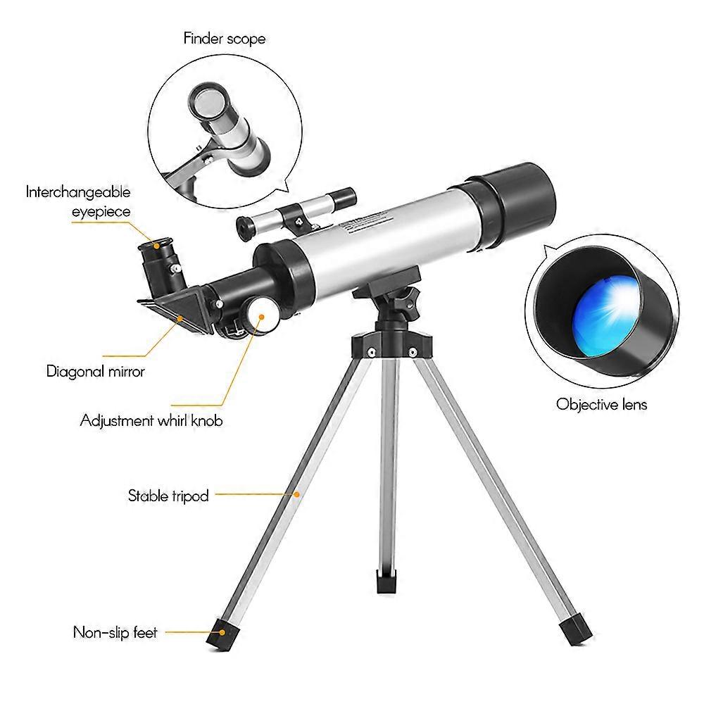 Astronomical Telescope Compact Portable Telescope of 90X Magnification ...