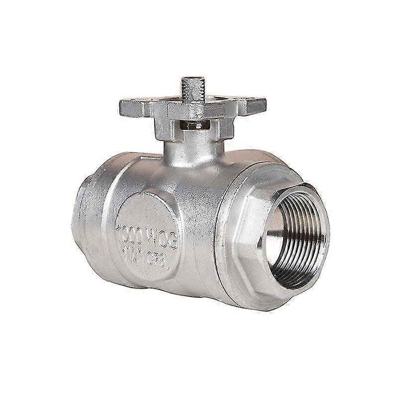 1/4" 3/8" 1/2" 3/4" 1" 2"ss304 Stainless Steel High Platform Three-way Ball Valve T/l Type ...