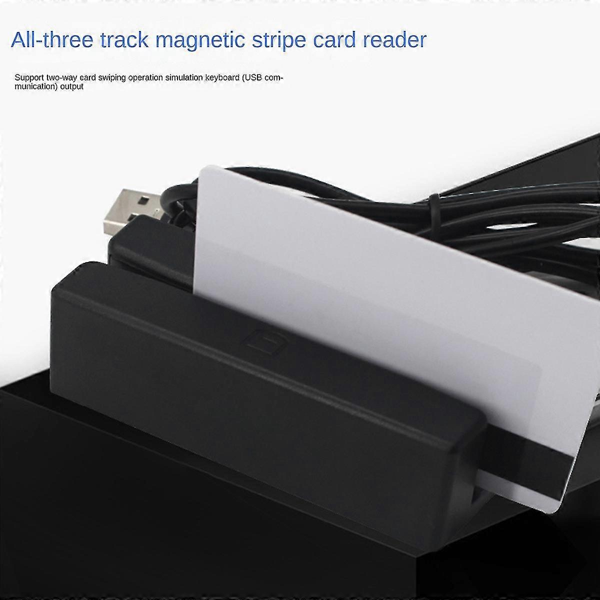 MSR90 USB Magnetic Strip Card Reading Machine Card Reader Stripe 3 ...