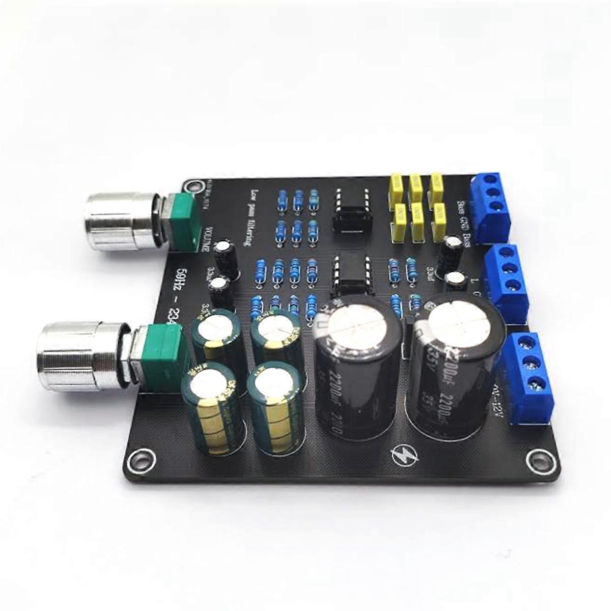 59Hz-234Hz Low-Pass Filter Super Bass Crossover Board AC9V-12V Dual ...