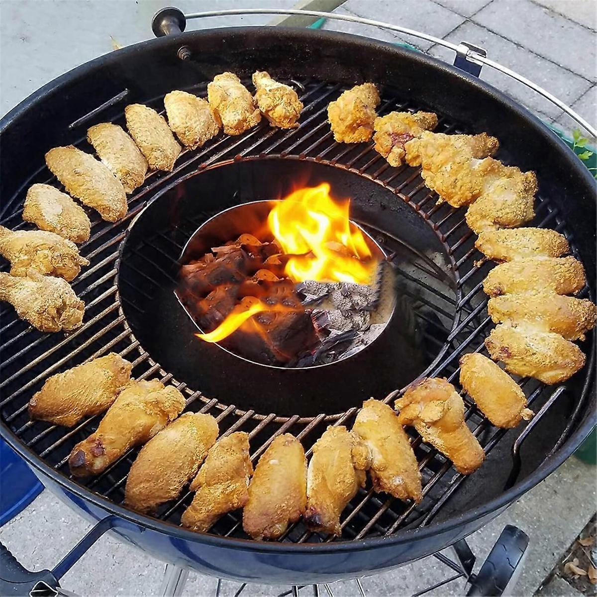 Stainless Steel BBQ Heat Deflector for Weber Kettle Grill | Fruugo UK