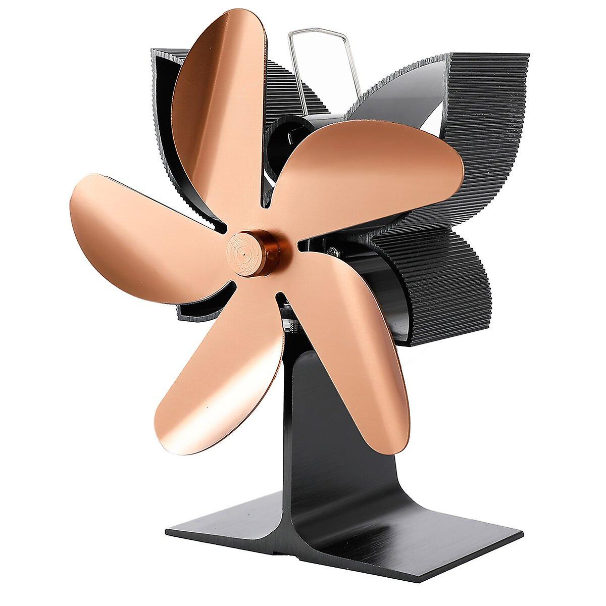 5 Blades fireplace fan stove fan heated fan heat powered eco fan low ...