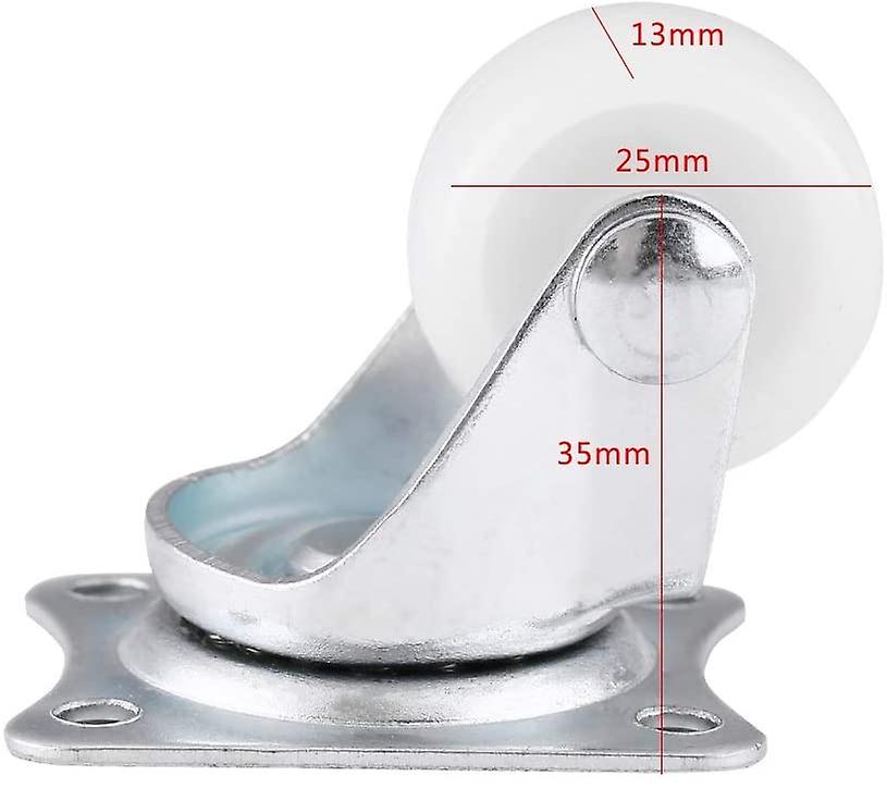 4 st svängbara hjul universella svängbara hjul vita rullar för att gå ...