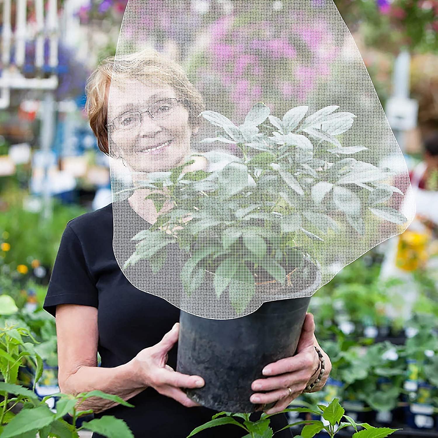 Plant Protection Cover, 2 Pieces Plant Bag 3 X 4.5ft With Drawstring ...