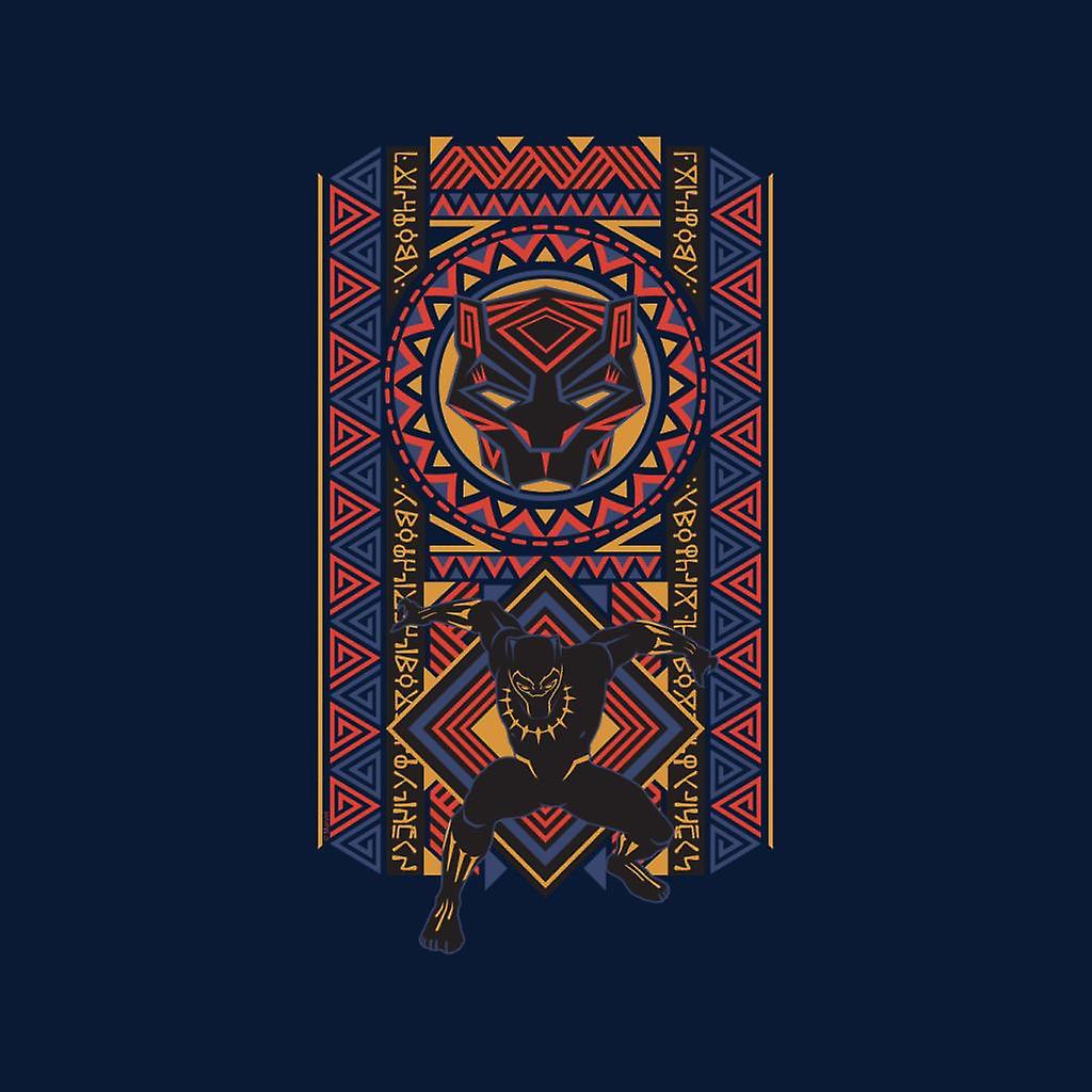 Marvel Black Panther Wakanda African Style Pattern Men's T-Shirt ...