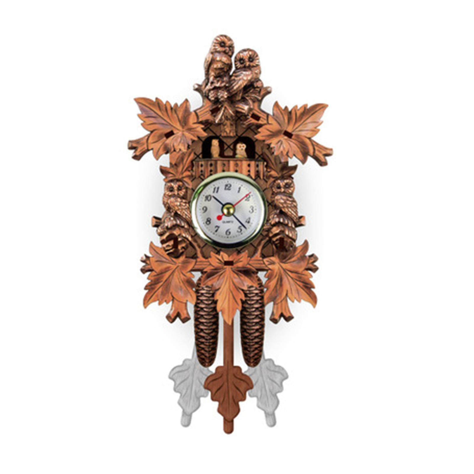 Cuckoo Clock Wall Clock Handicraft Vintage Wooden Cuckoo Tree House ...