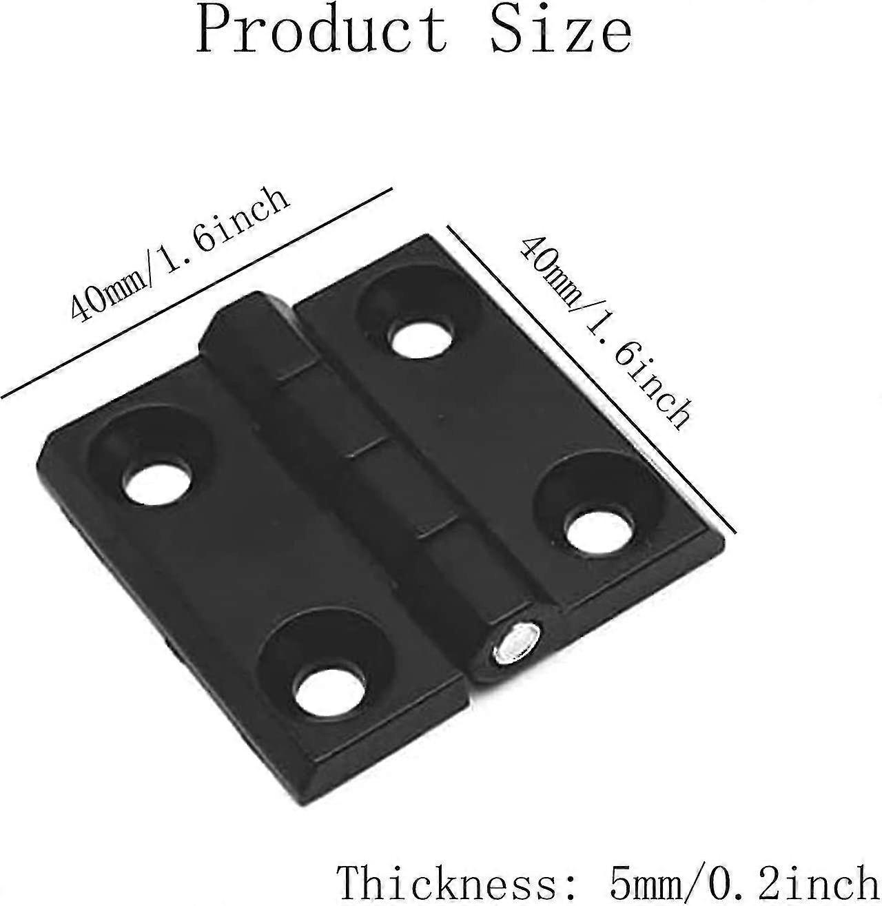 4 Pieces Folding Flat Hinge Holes, Stainless Steel Exterior Hinge ...