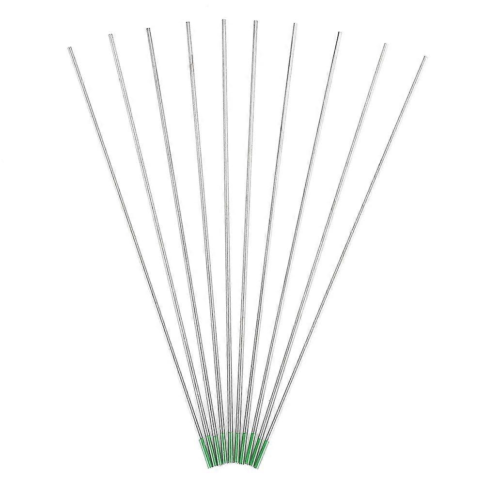 10Pcs Pure Tungsten Electrodes WP Green Tip for AC Tig Welding 1.0 ...