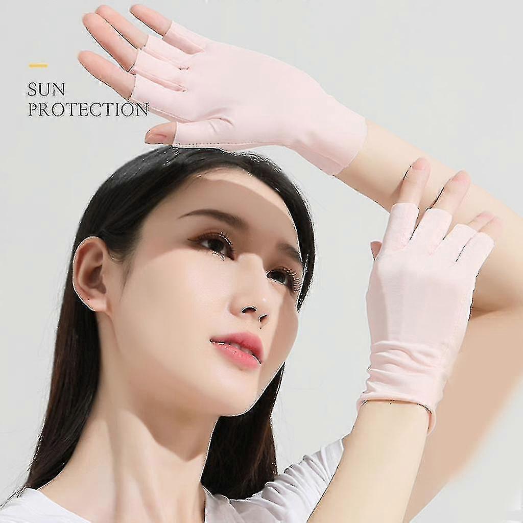 Uv Protection Gloves Uv Shield Gloves Women Fingerless Gloves Driving ...