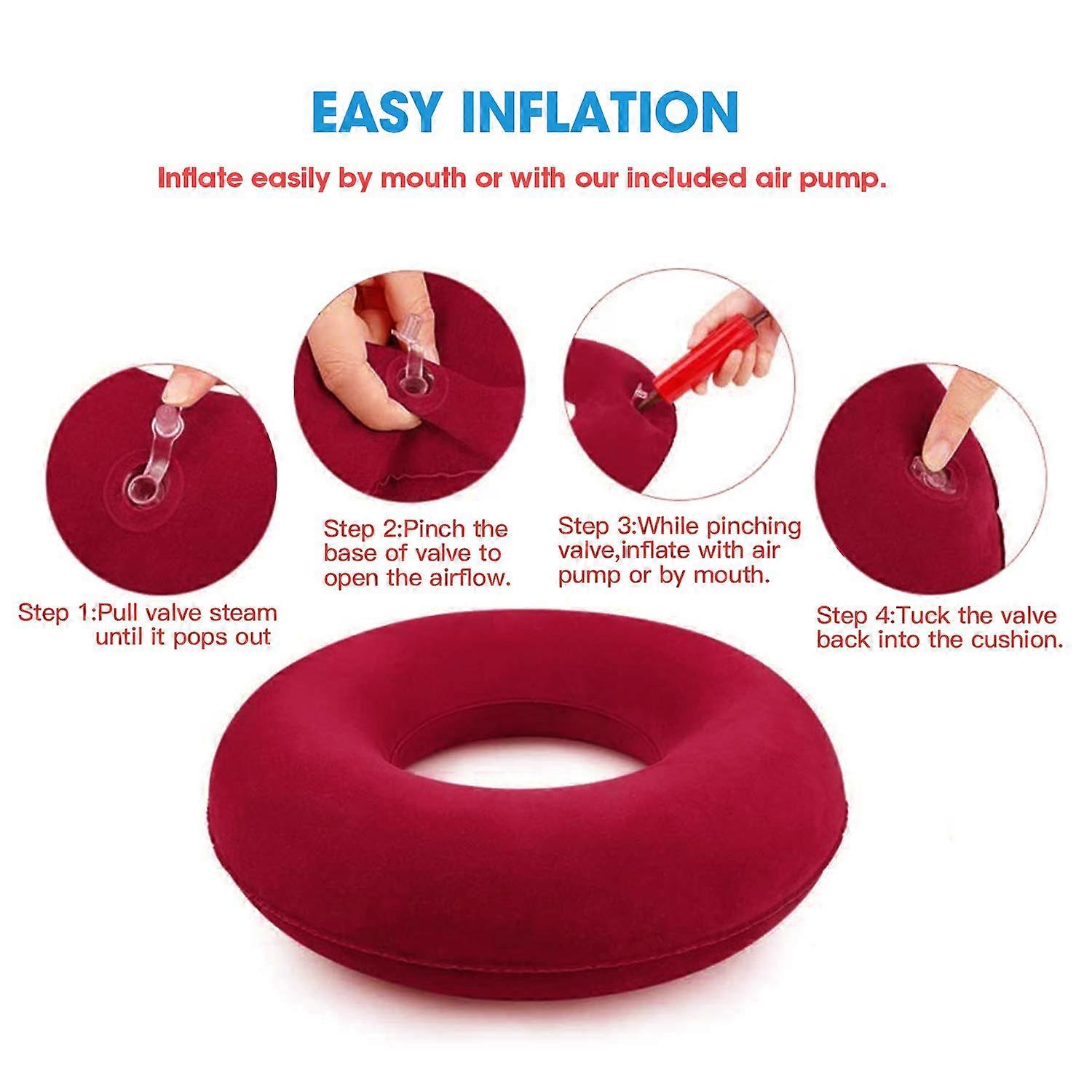 sittdyna ortopedisk ringkudde uppblåsbar hemorrojd behandling sängsår ...