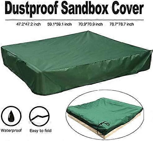 Sandbox Cover, Square Protective Cover for Sand and Toys Away from Dust ...