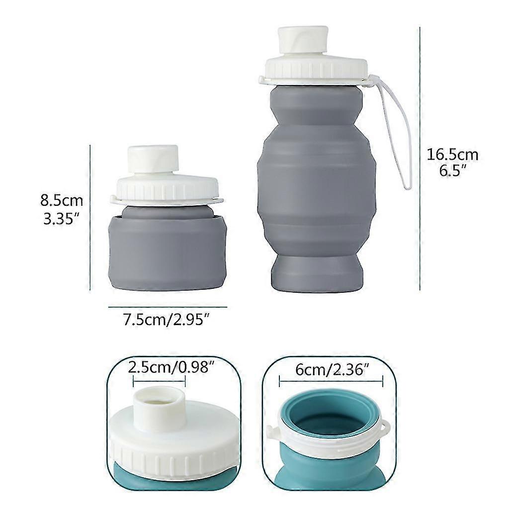 Folding Water Bottle Soft Flasks Sport Drinking Water Bottle ...