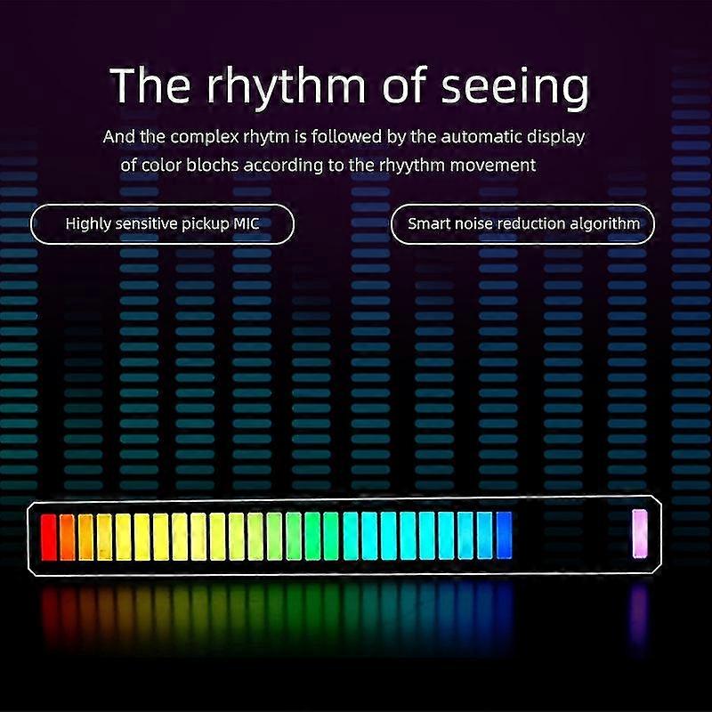 Music Levels Light Rgb Led Mic Sound Level Meter Audio Spectrum Display ...