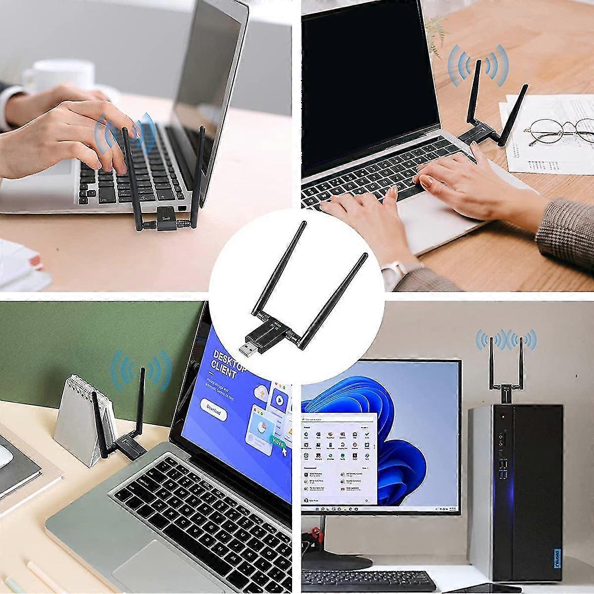 1300mbps Long Range Usb Wifi Adapter For Pc Desktop Laptop ,usb ...