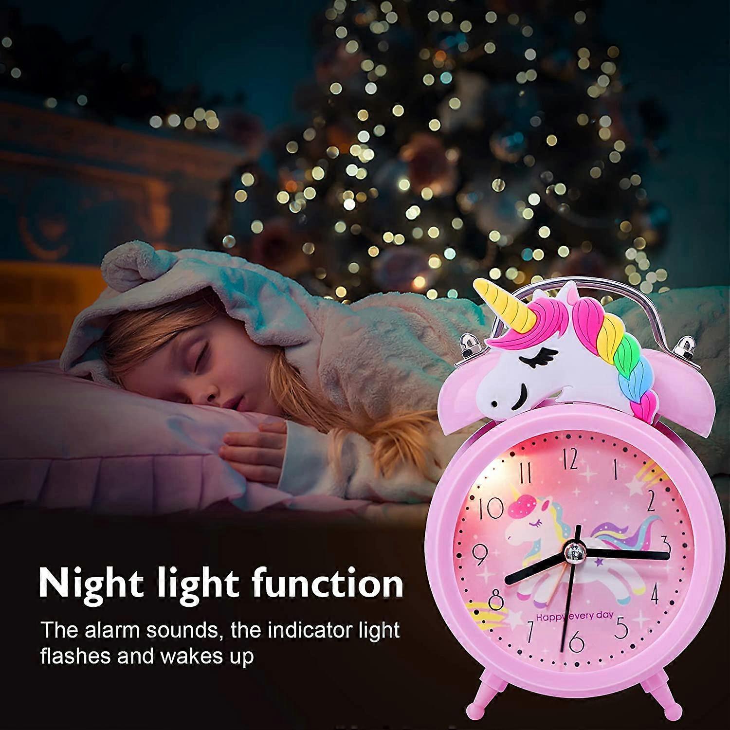 Unicorn Alarm Clock for Girls Kids, Cute Bedroom Decoration, Non ...