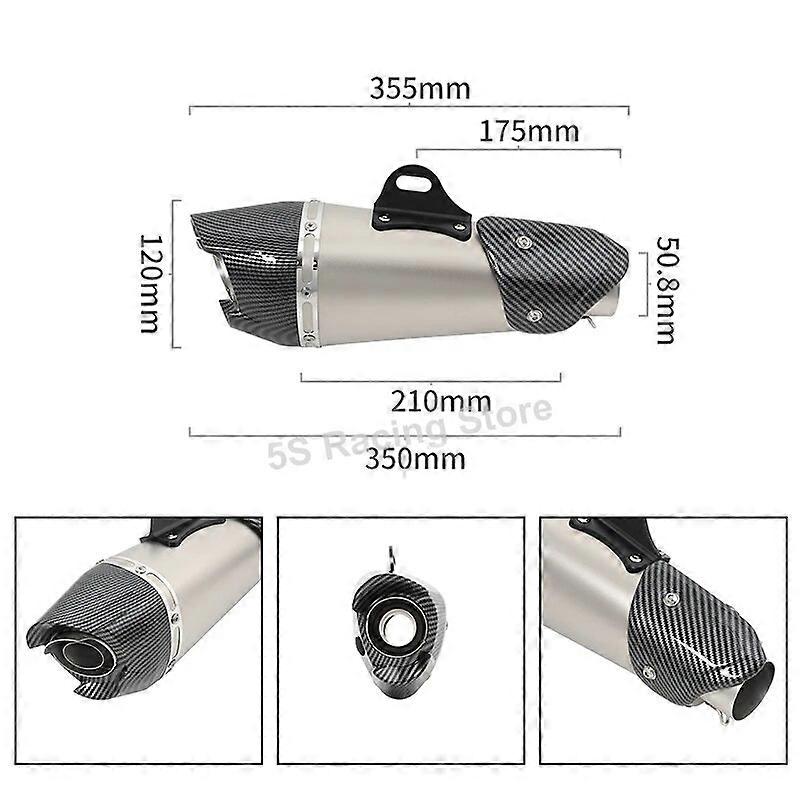 Motorcycle Yoshimura AT2 Exhaust For YAMAHA R7 MT07 FZ07 MT FZ 07 2021 ...