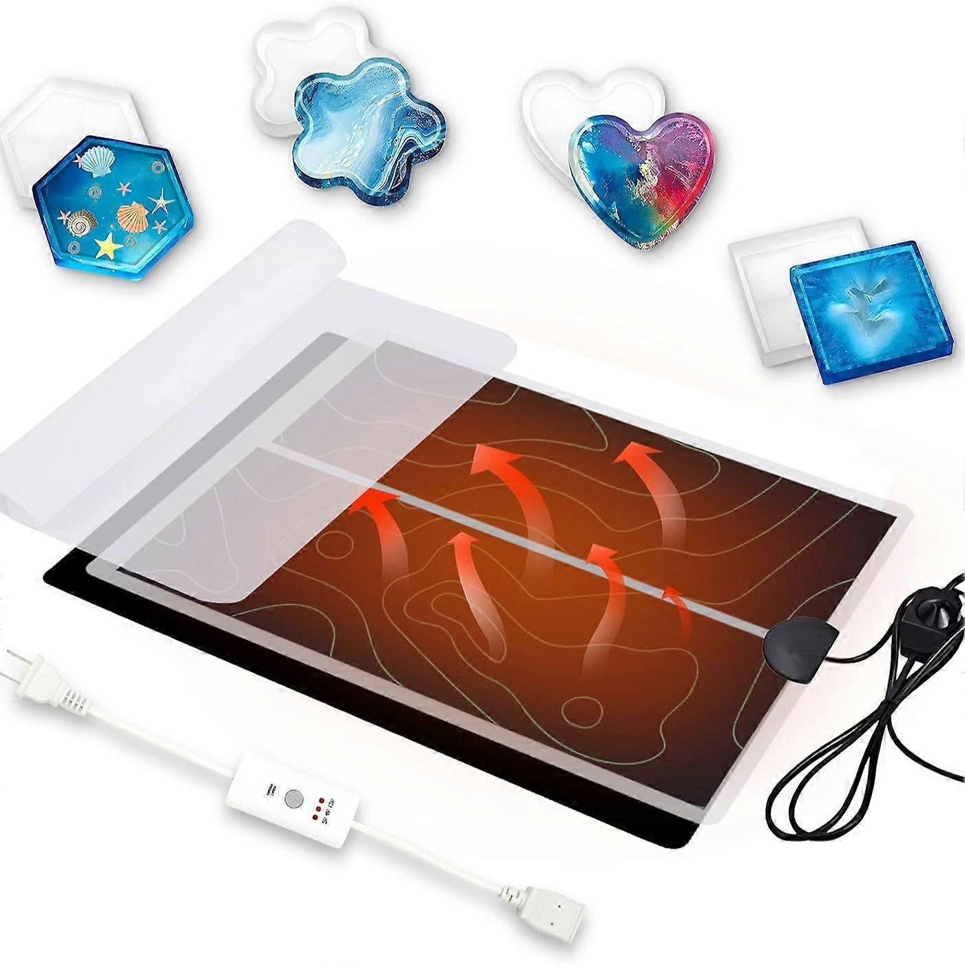 Resin Heating Pad with Timer - Epoxy Resin Curing Machine for DIY ...