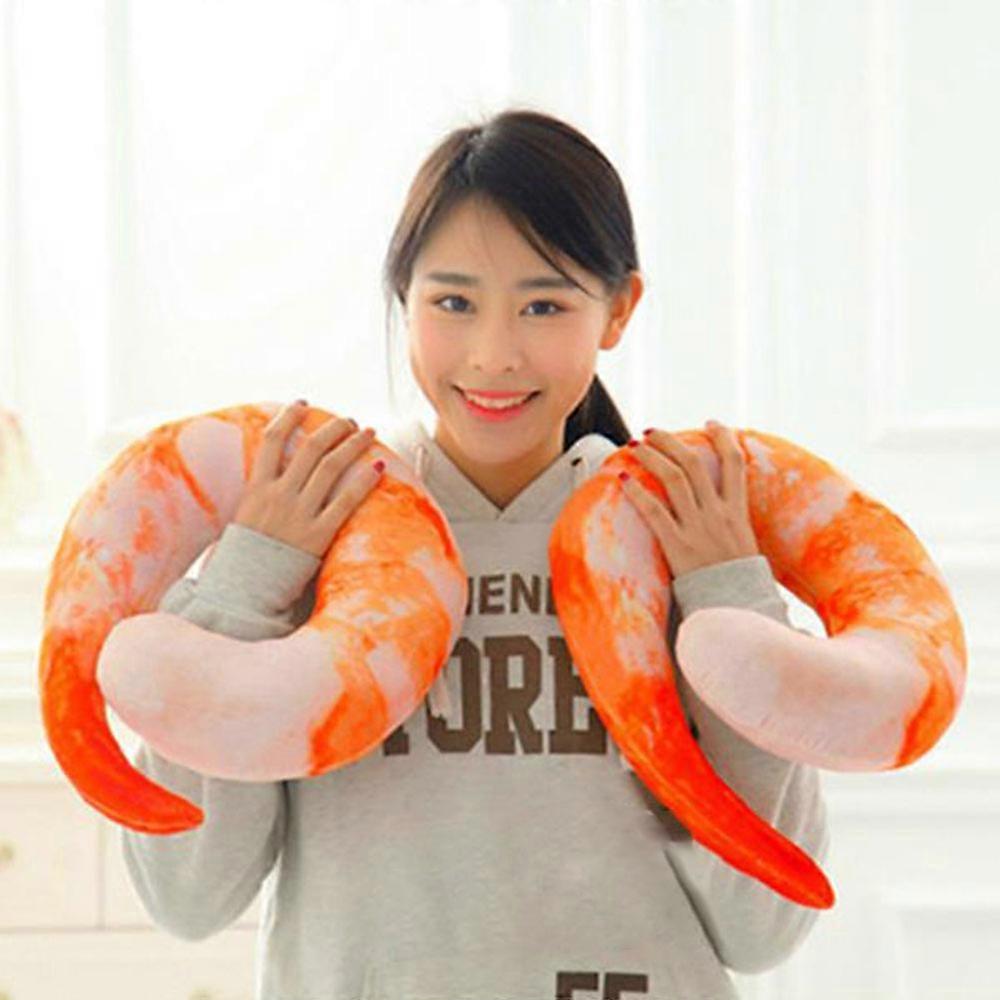 New Peeled Prawns Pepper Eggplant Croissant Stuffed Plush Backrest Doll ...