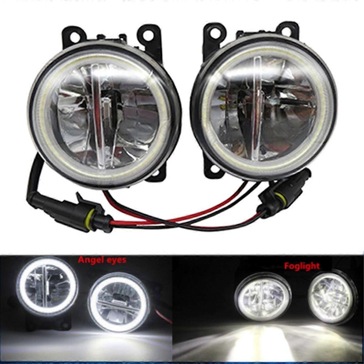 Car Front LED Fog Lights DRL Daytime Running Light for C3 C4 C5 C6 ...
