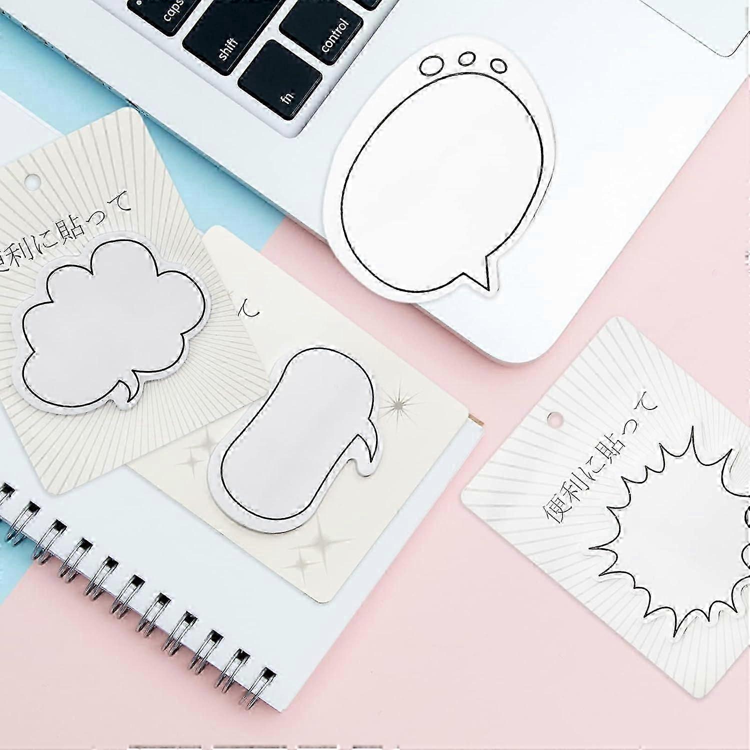 120 Sheets Speech Bubble Sticky Notes Set, Self-Adhesive Cute Animals ...