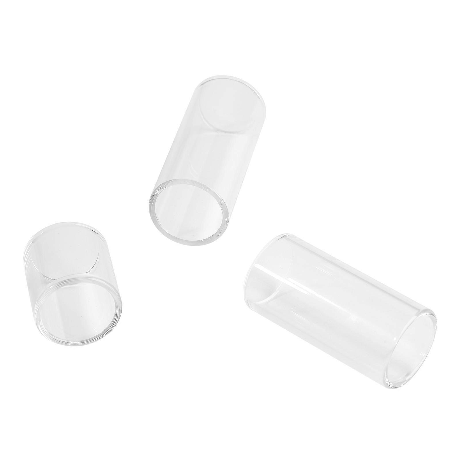 3Pcs Guitar Slide Glass Finger Slider Instrument Accessory for Playing ...