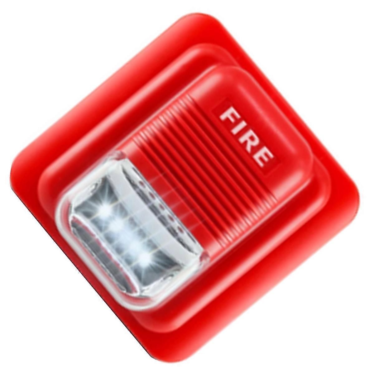 24V Small High-Decibel Fire Alarm Horn Outdoor Wired Sound and Light ...