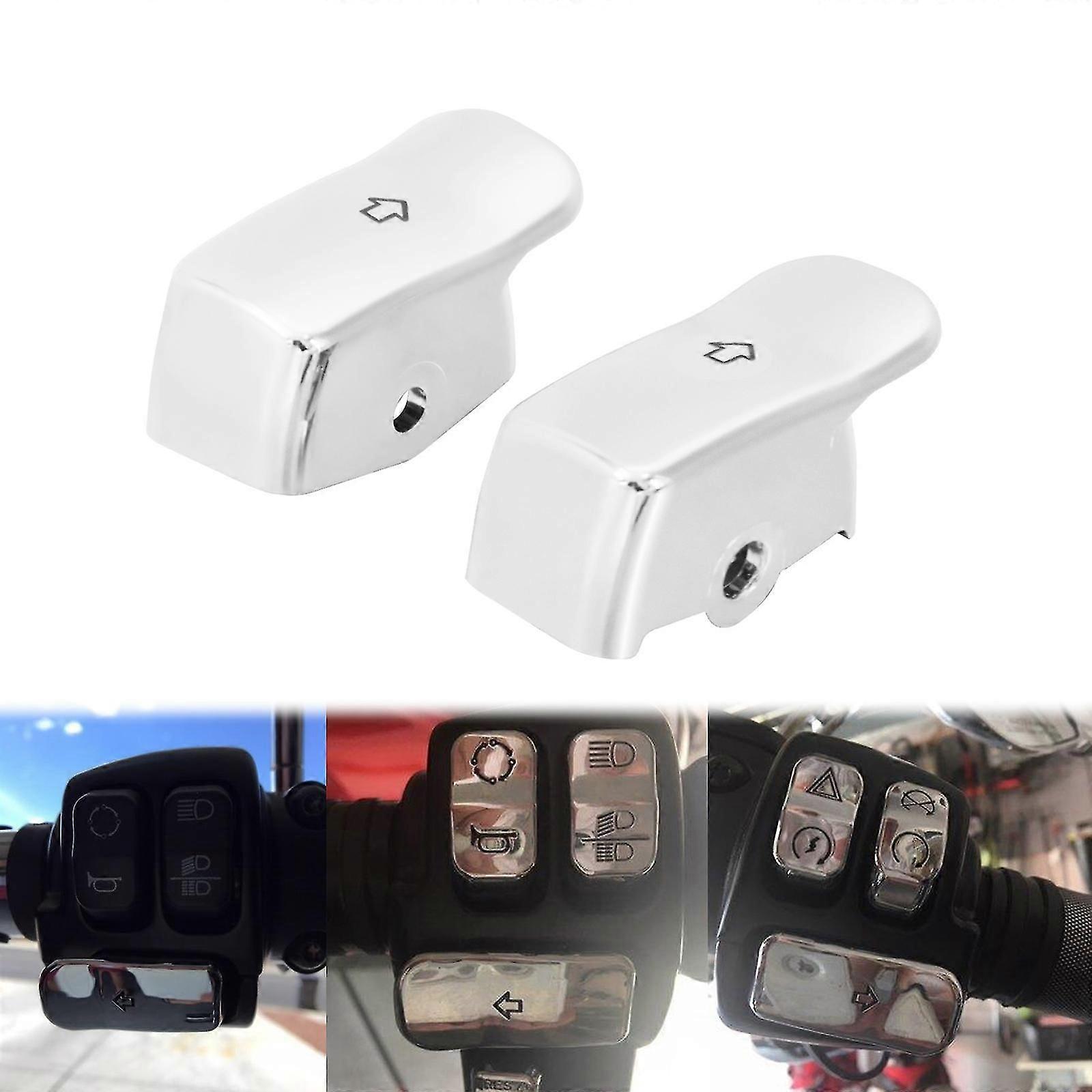 Huamade Motorcycle Turn Signal Extension Caps Switch Button Extended ...