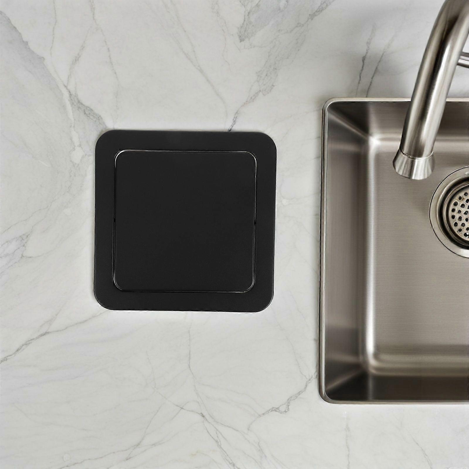 Stainless Steel Embedded Trash Bin Cover For Restroom Swing Lid Space ...