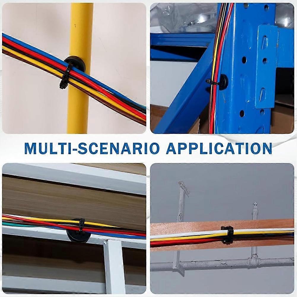 12PCS Magnetic Cable Tie Holders, Flexible Nylon Zip Ties, Button Head ...