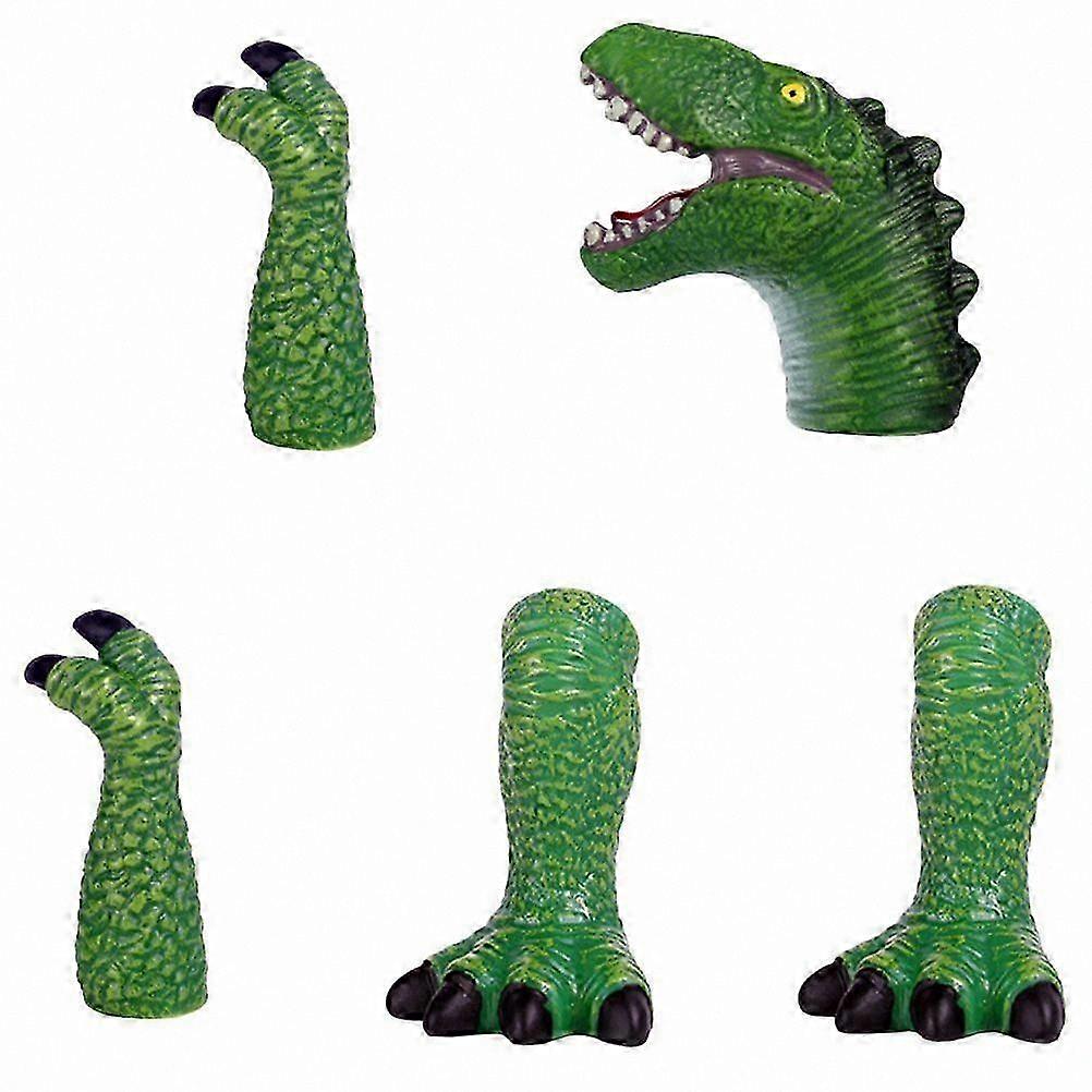 Dinosaur Themed Finger Puppet Set with Head and Claws for Kids Animal ...