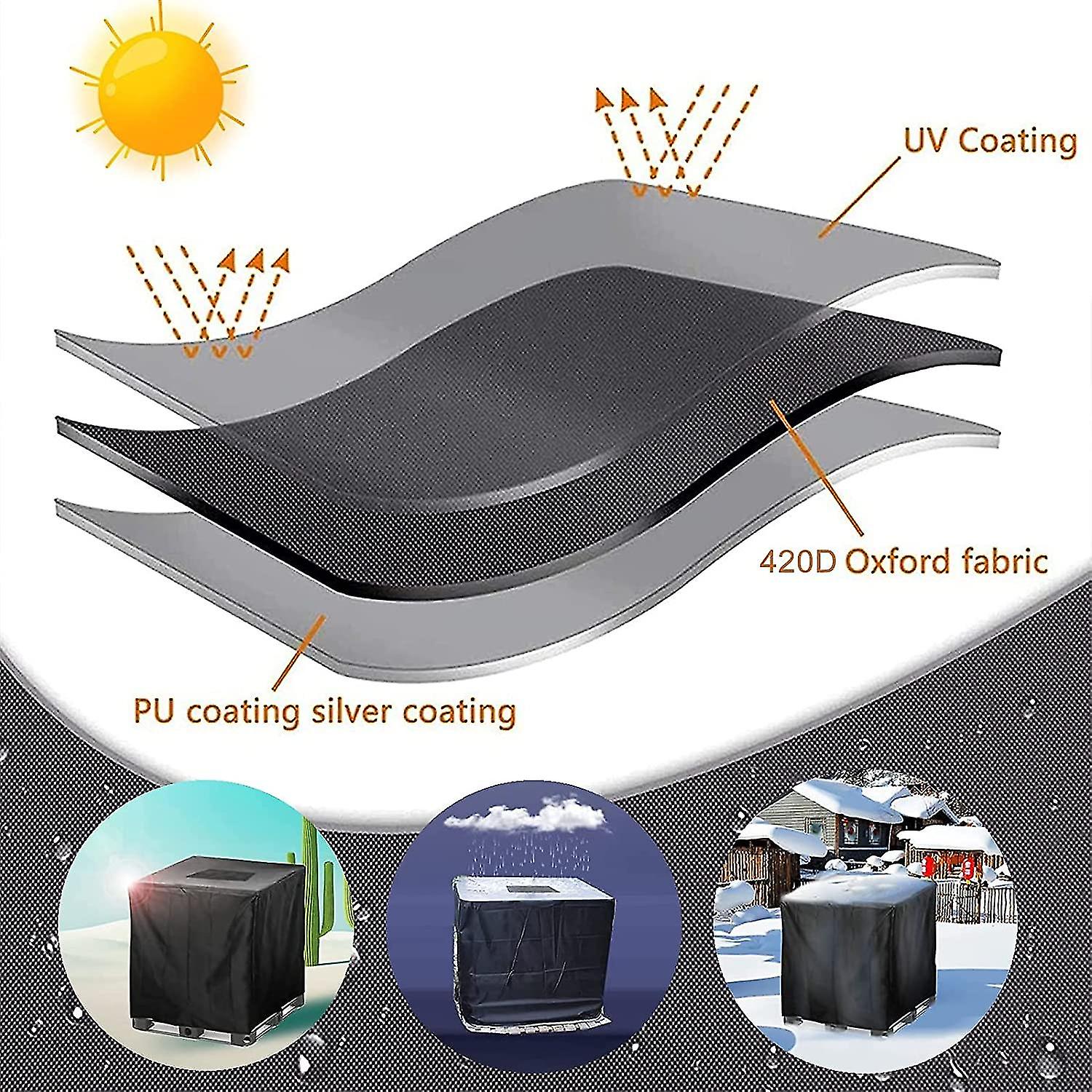 Starlight-ibc Water Tank Cover 1000 L Rain Water Cistern Container ...