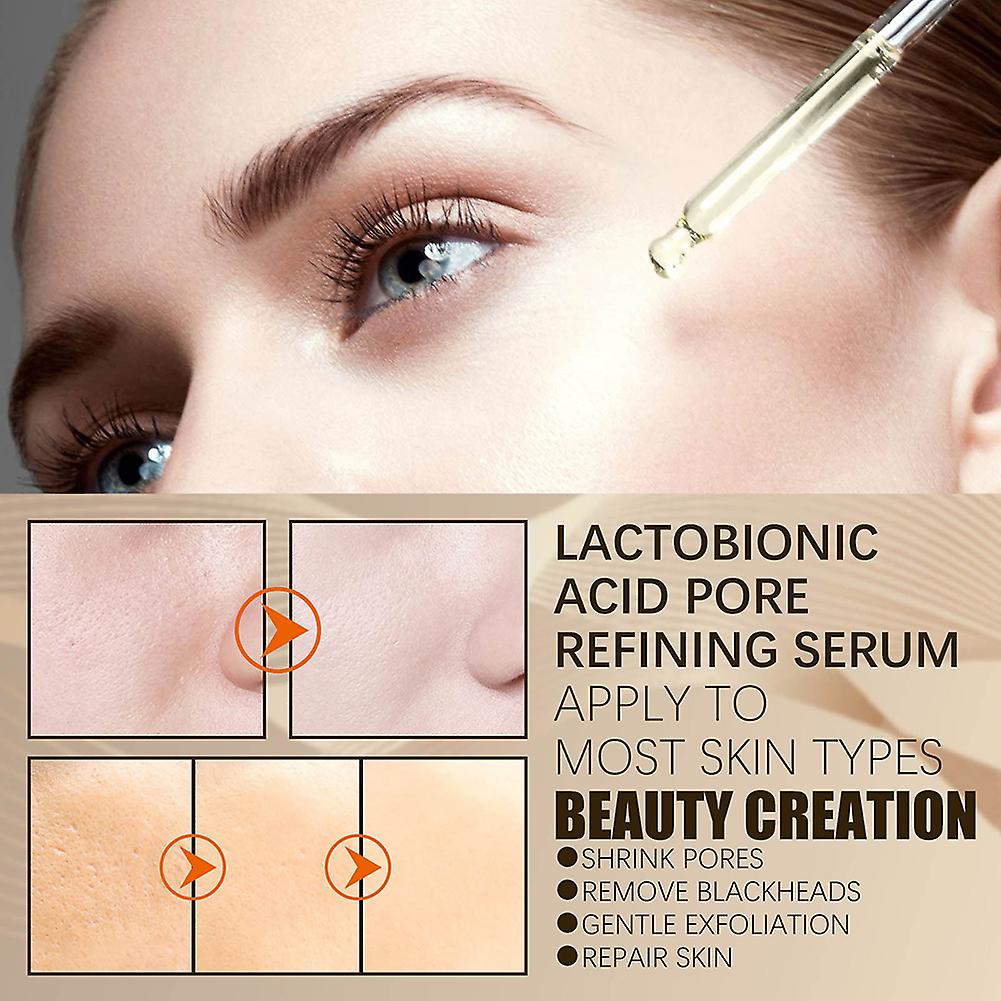 Lactobionic Acid Pore Refining Serum Shrink Pore Reduce Fine Lines ...