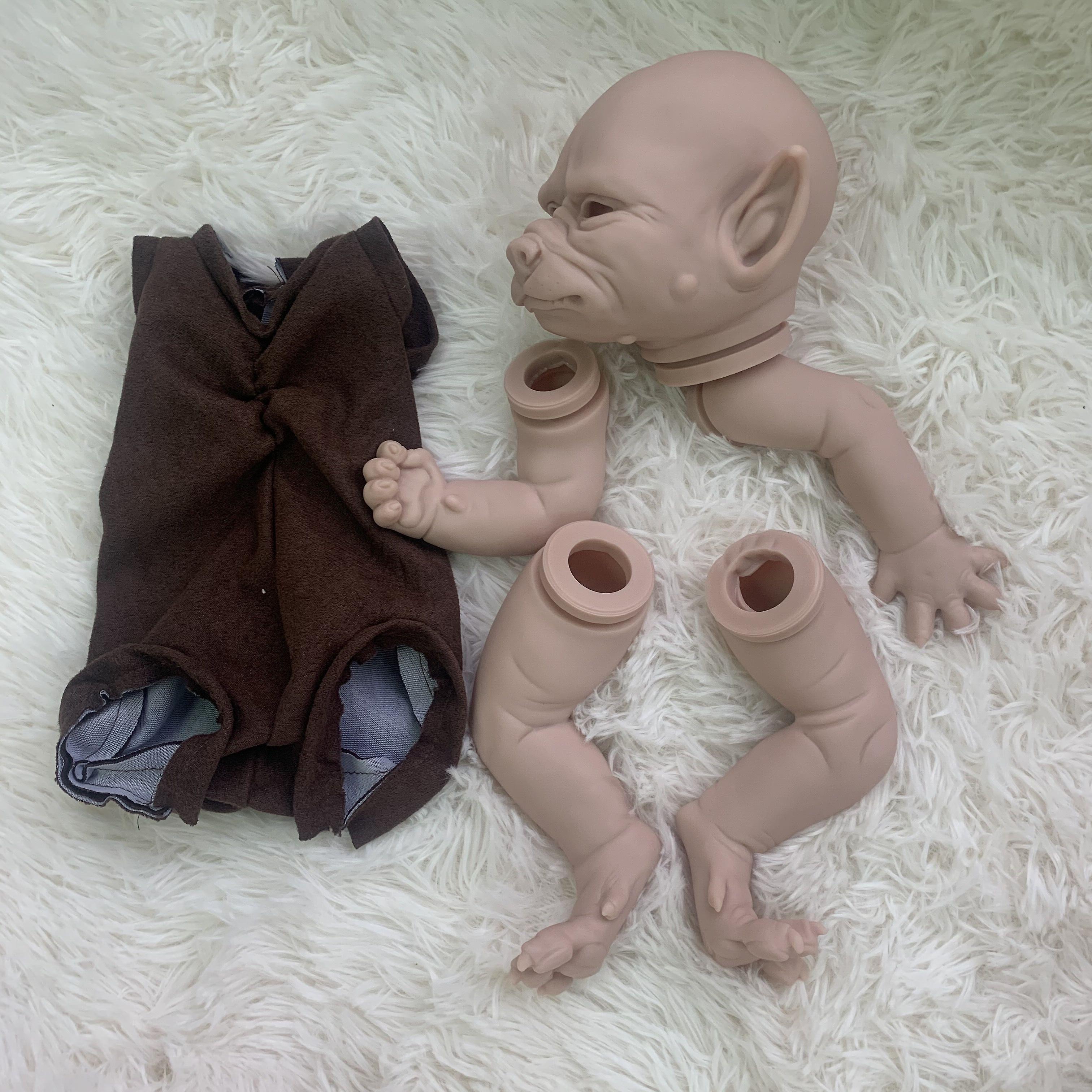 Npk 19inch Reborn Doll Kit Robbie The Werewolf Lifelike Soft Touch ...