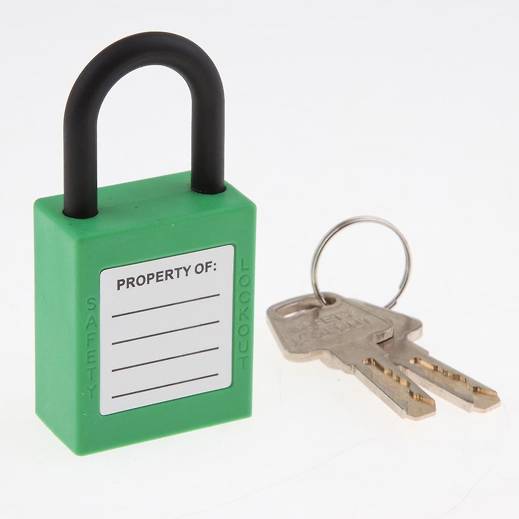 Safety Lockout Padlock Keyed Different 25mm Height Shackle Green ...