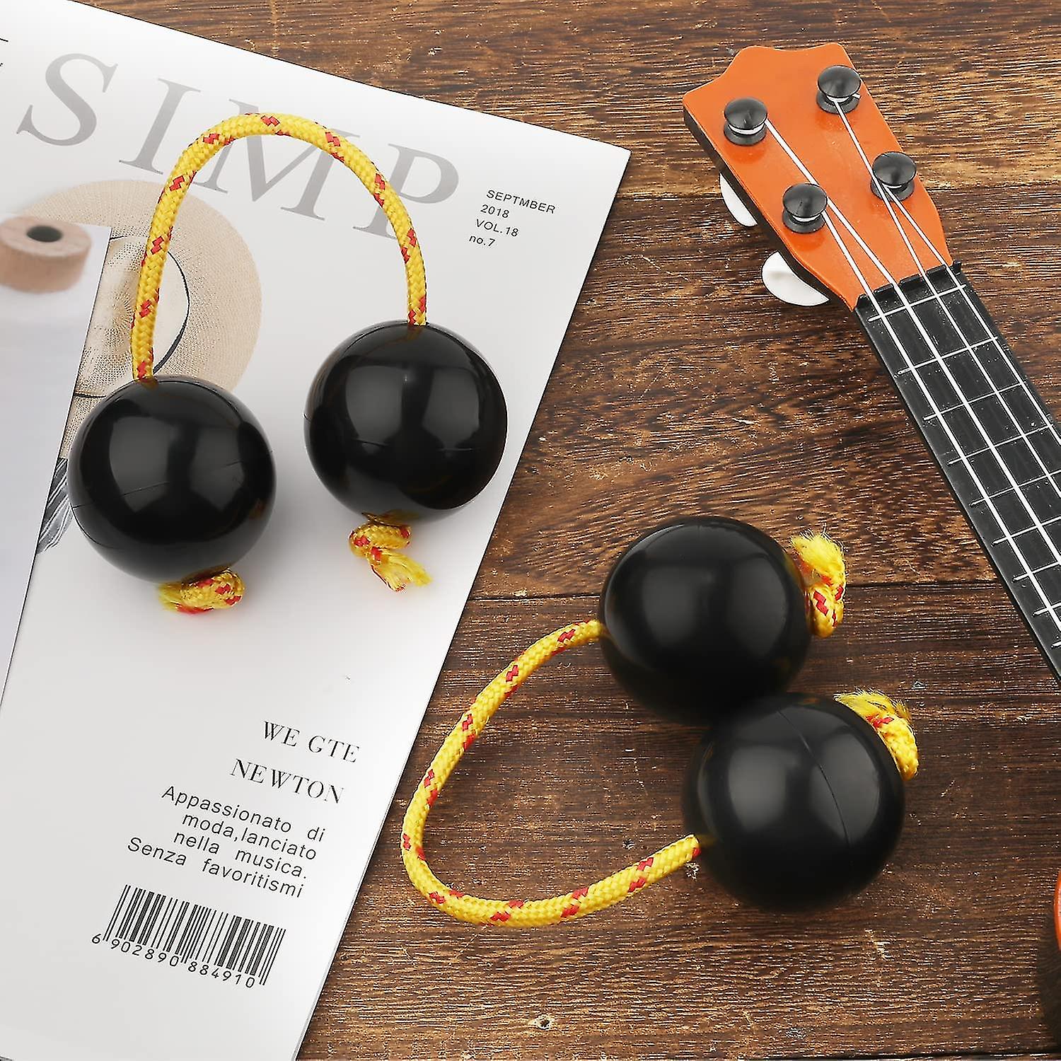 2 Pack Aslatuas Rhythmic Ball, Kashaka Shaker Instrument Classical ...