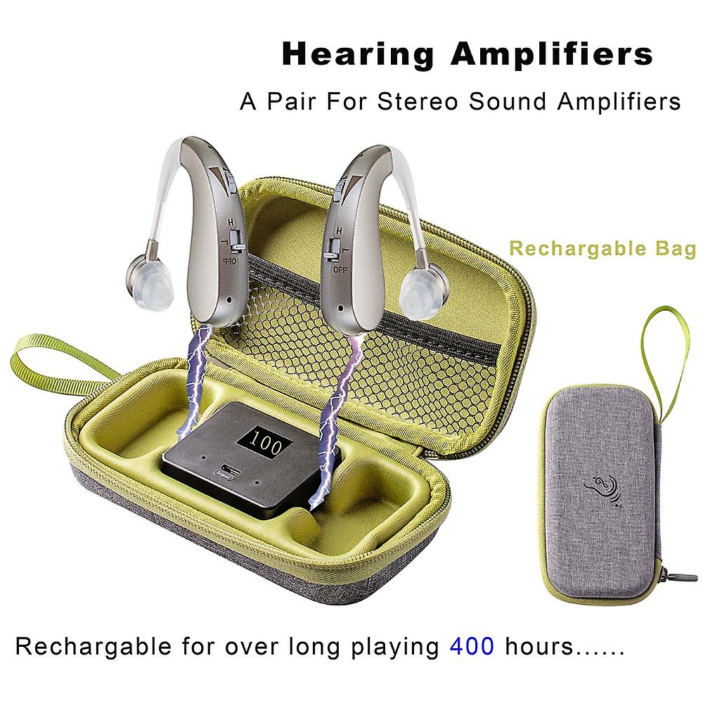 Mini Rechargeable Hearing Device Ear Back Type Digital Ear Amplifier ...