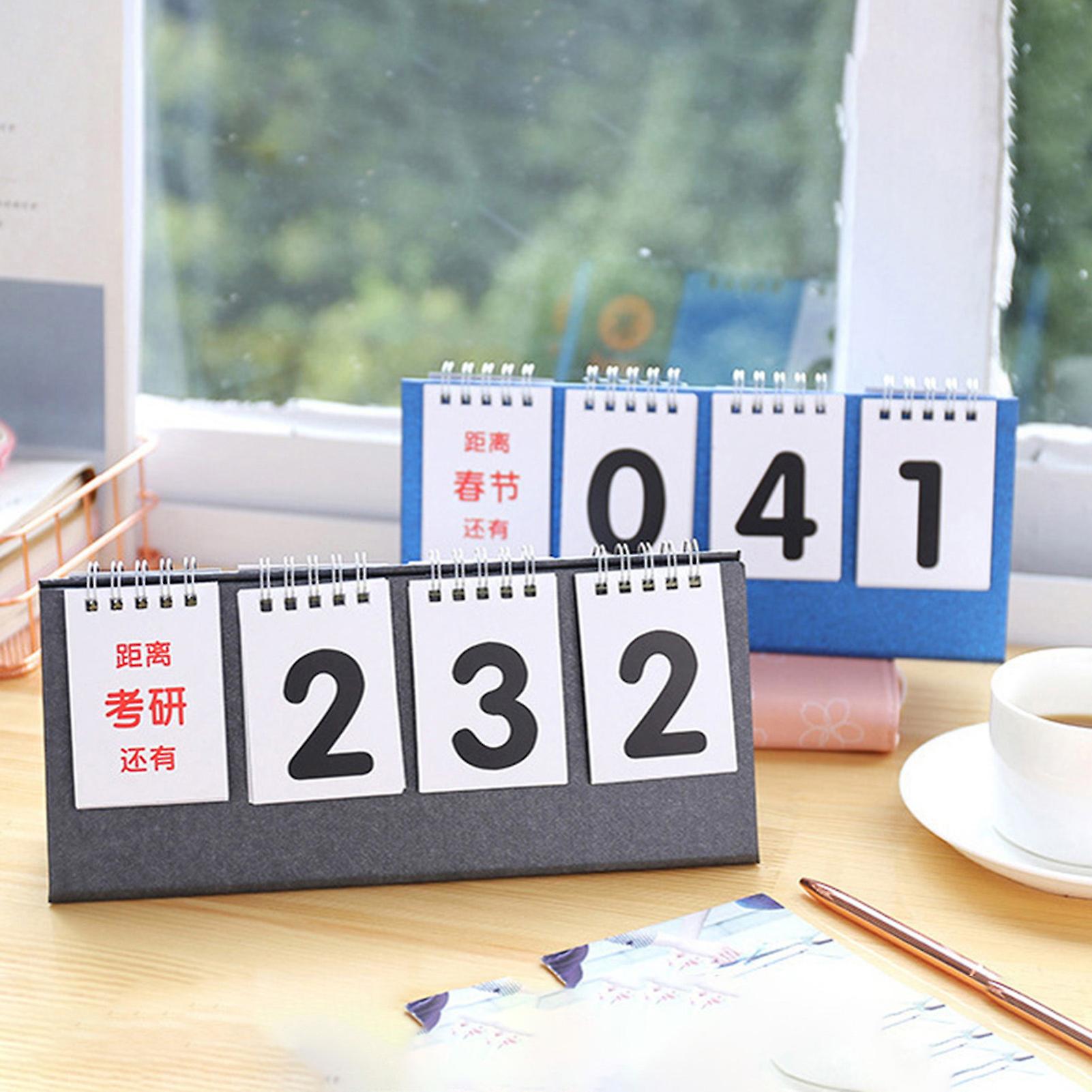 Countdown Calendar Clear Printing Double Coil Triangle Base Modern ...