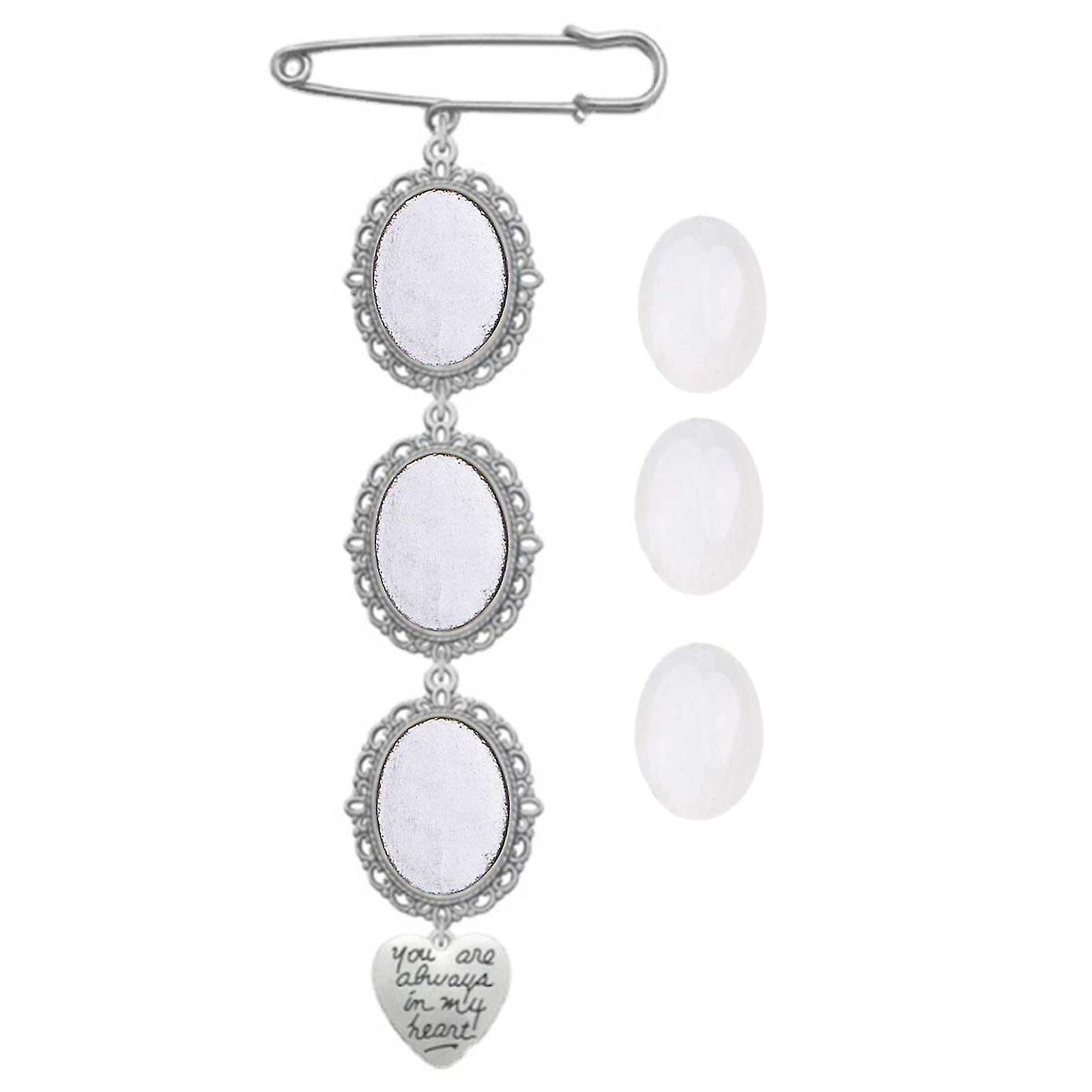 Wedding Bouquet Photo Charm Diy Pin Brooch Making Kit Lacy Frame Charm ...