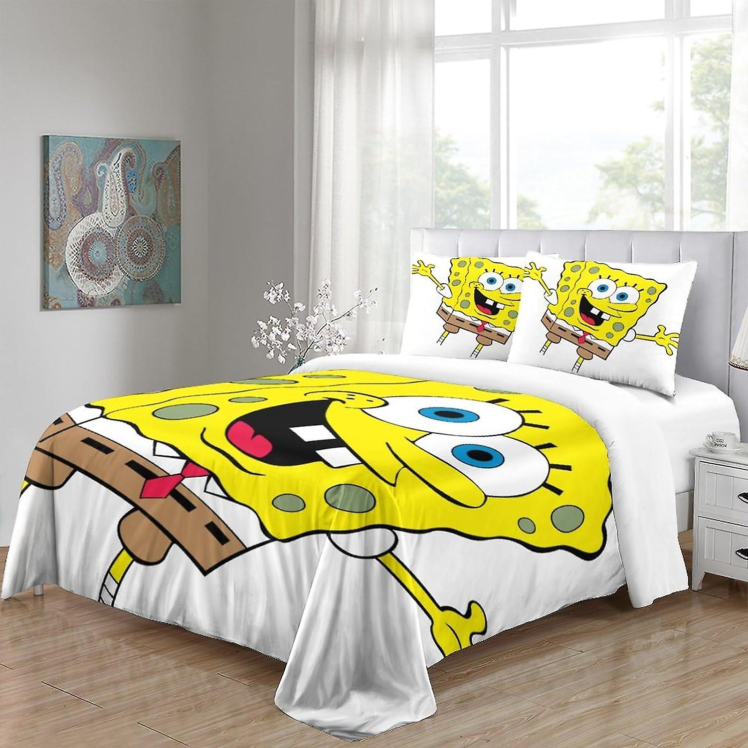 HOUKIG Spongebob Comforter Covers for Boys Girls Duvet Cover 3D Printed ...