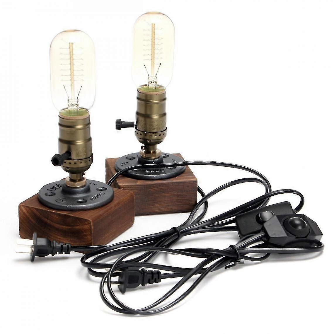 Table Lamp E27 Vintage Industrial Table Lamp Loft Edison Table Lamp ...