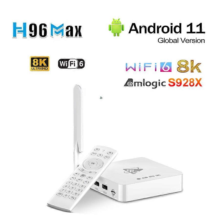 H96 Max M12 8k Tv Box Android11 4gb 32/64gb Av1 Bt5.4 1000m Lan Wifi6 2 ...